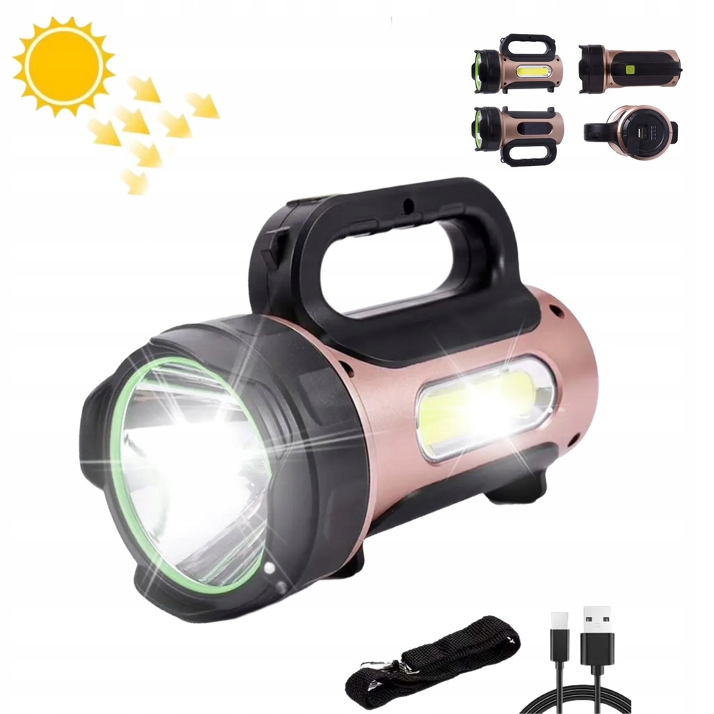 LATARKA AKUMULATOROWA SZPERACZ LED USB VK-29 - 13198866009 - oficjalne ...