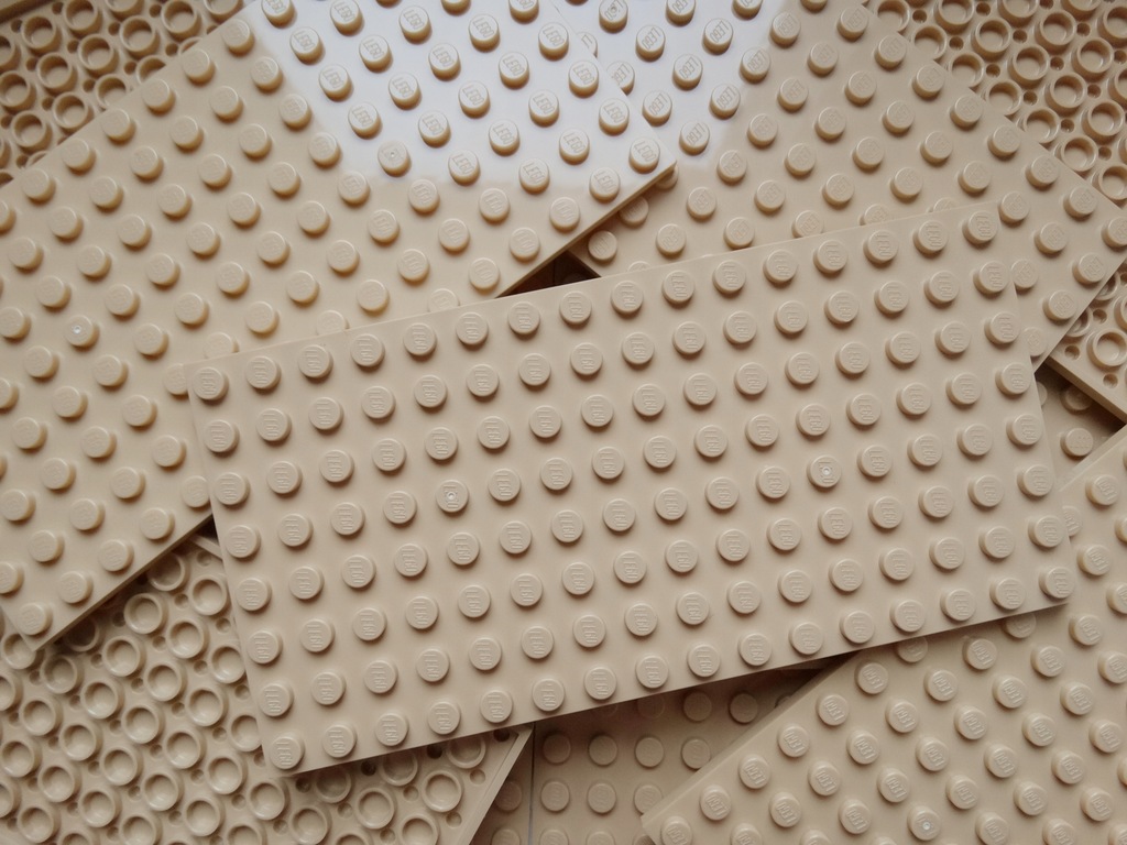 LEGO 92438 plate płytka 8x16 Tan 1 szt Nowe - 13060193178 - oficjalne ...