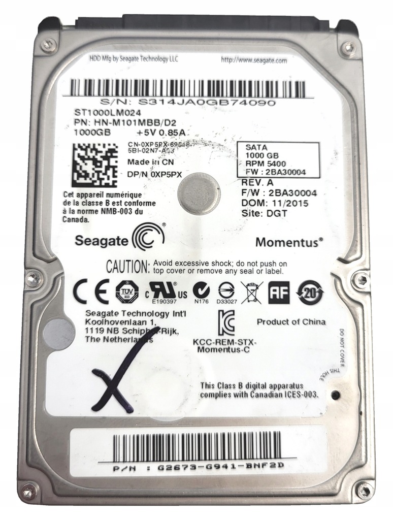 DYSK TWARDY SAMSUNG ST1000LM024 1TB SATA II 2,5" - 14337715821 ...