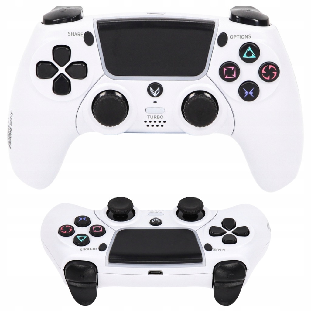 Kontroler Bezprzewodowy Pad do PS4 PC Biały - 12720092627 - oficjalne ...