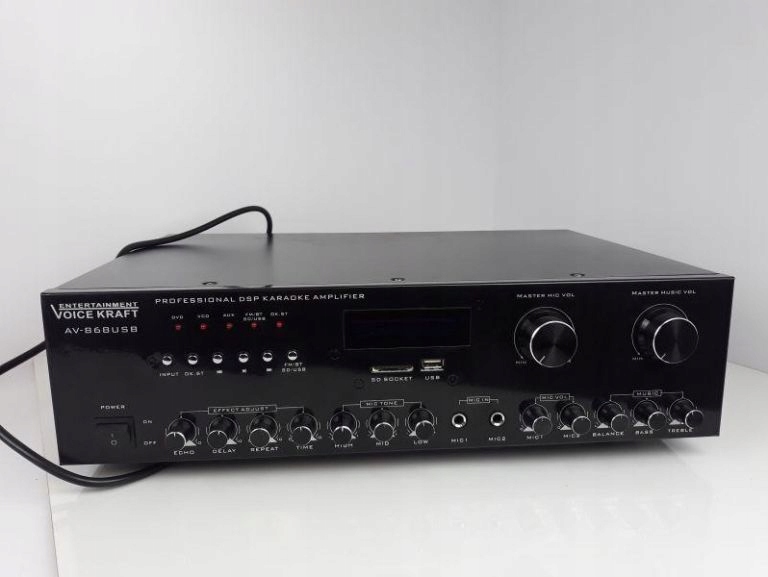WZMACNIACZ VOICE KRAFT AV-868 USB - 9120073292 - oficjalne archiwum Allegro