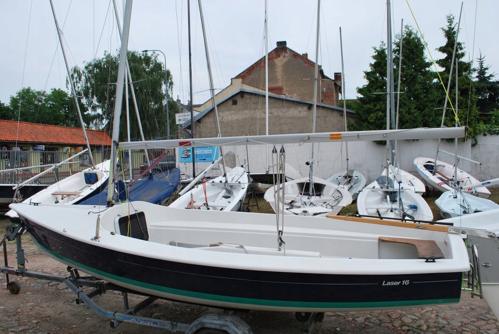 Łódź żaglowa żaglówka Laser 16, długość 5,1m - 10919078123 - oficjalne ...