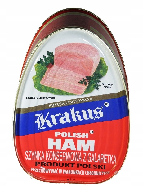 Konserwa Szynka Konserwowa KRAKUS Polish HAM 455g - 7595150746 ...