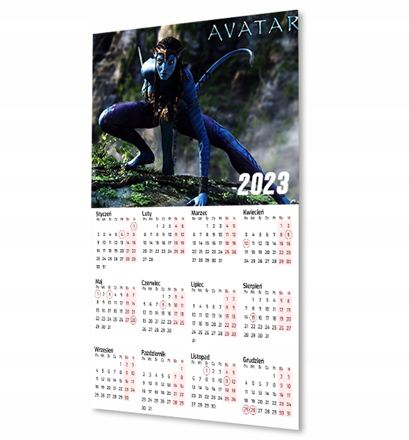 KALENDARZ PLAKATOWY A2 2023 JMP-Avatar 03 - 12693495214 - oficjalne archiwum Allegro