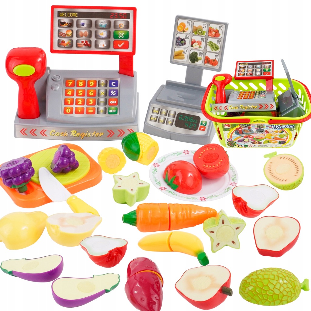 Electronic Cash Register Toys for Kids,Cutting fruits and vegetables ...
