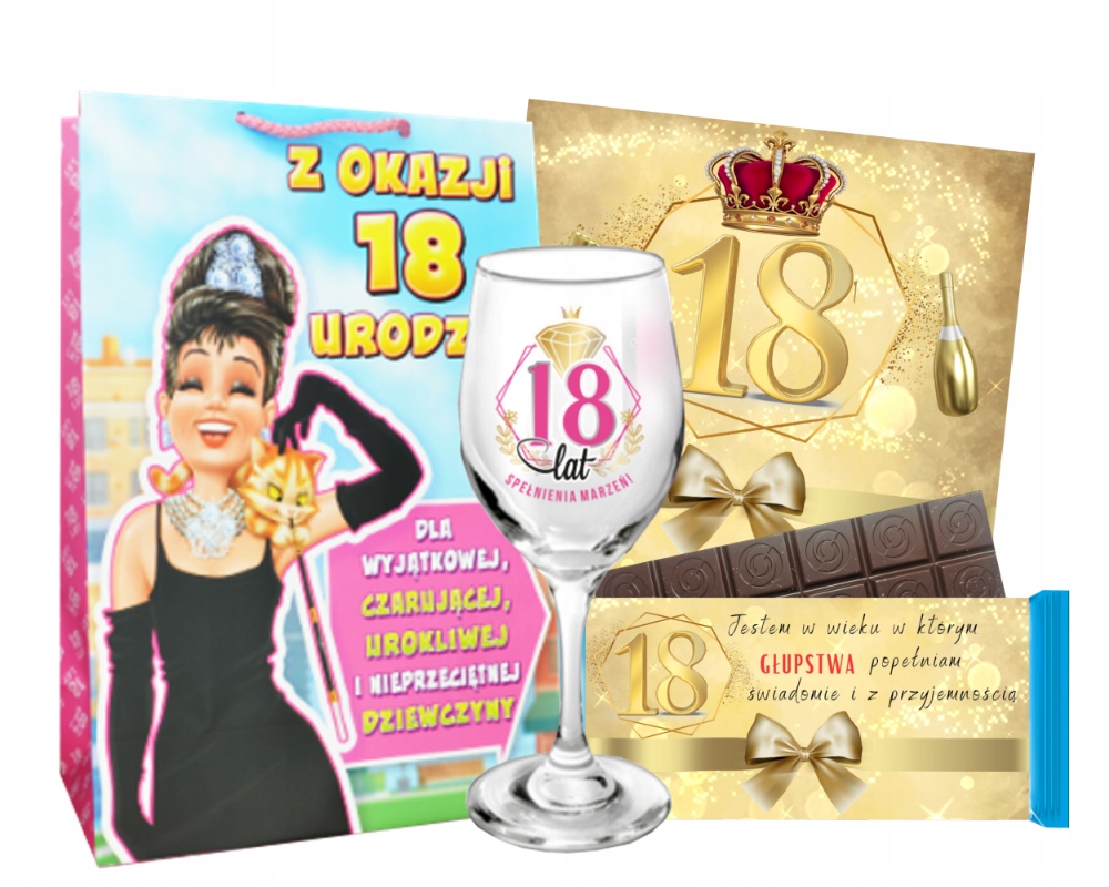Prezent Na 18 Urodziny Dla Dziewczyny Zestaw Prezentowy - 14965593319 - oficjalne archiwum Allegro