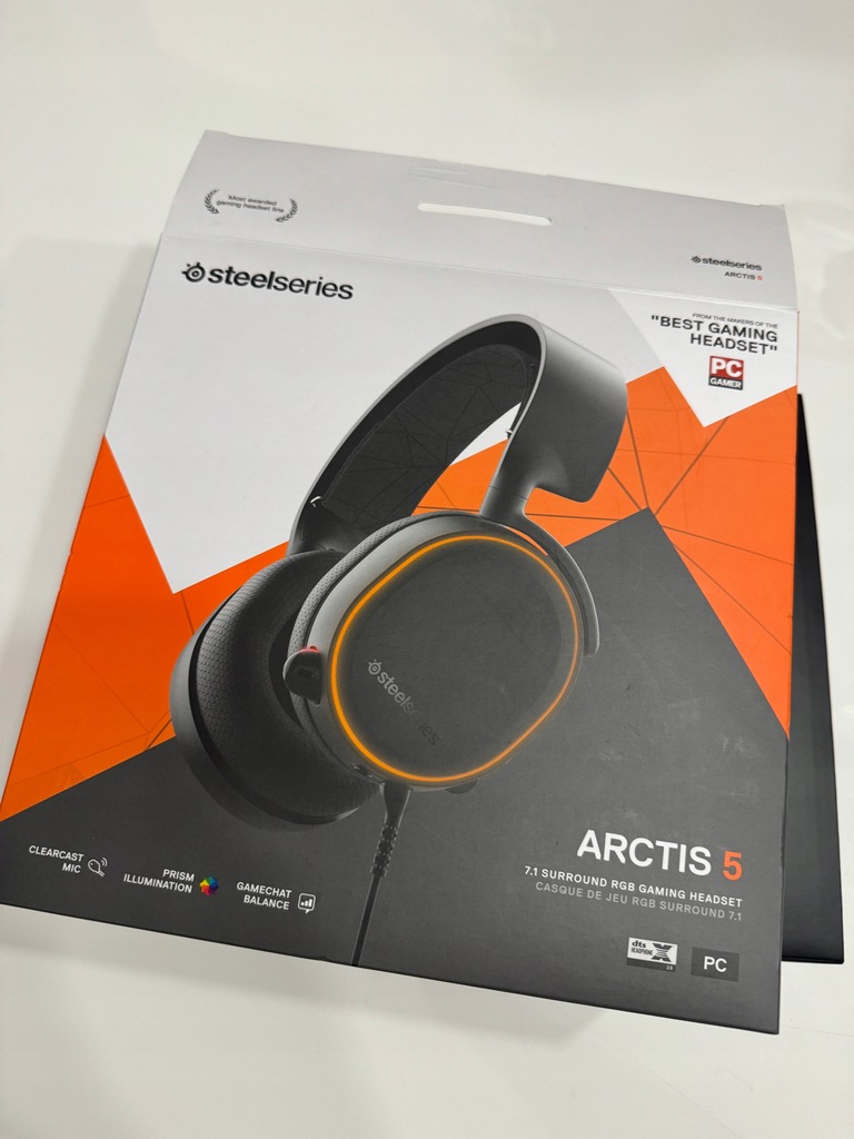 Słuchawki SteelSeries Arctis 5 - 14866900122 - oficjalne archiwum Allegro