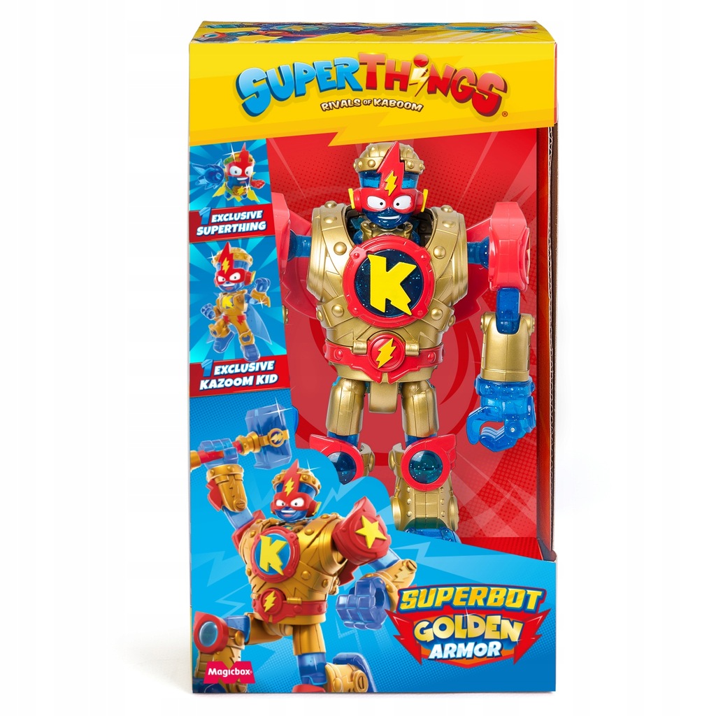 SUPERTHINGS Superbot Power Golden Armour robot + figurka Kazoom Kid ...