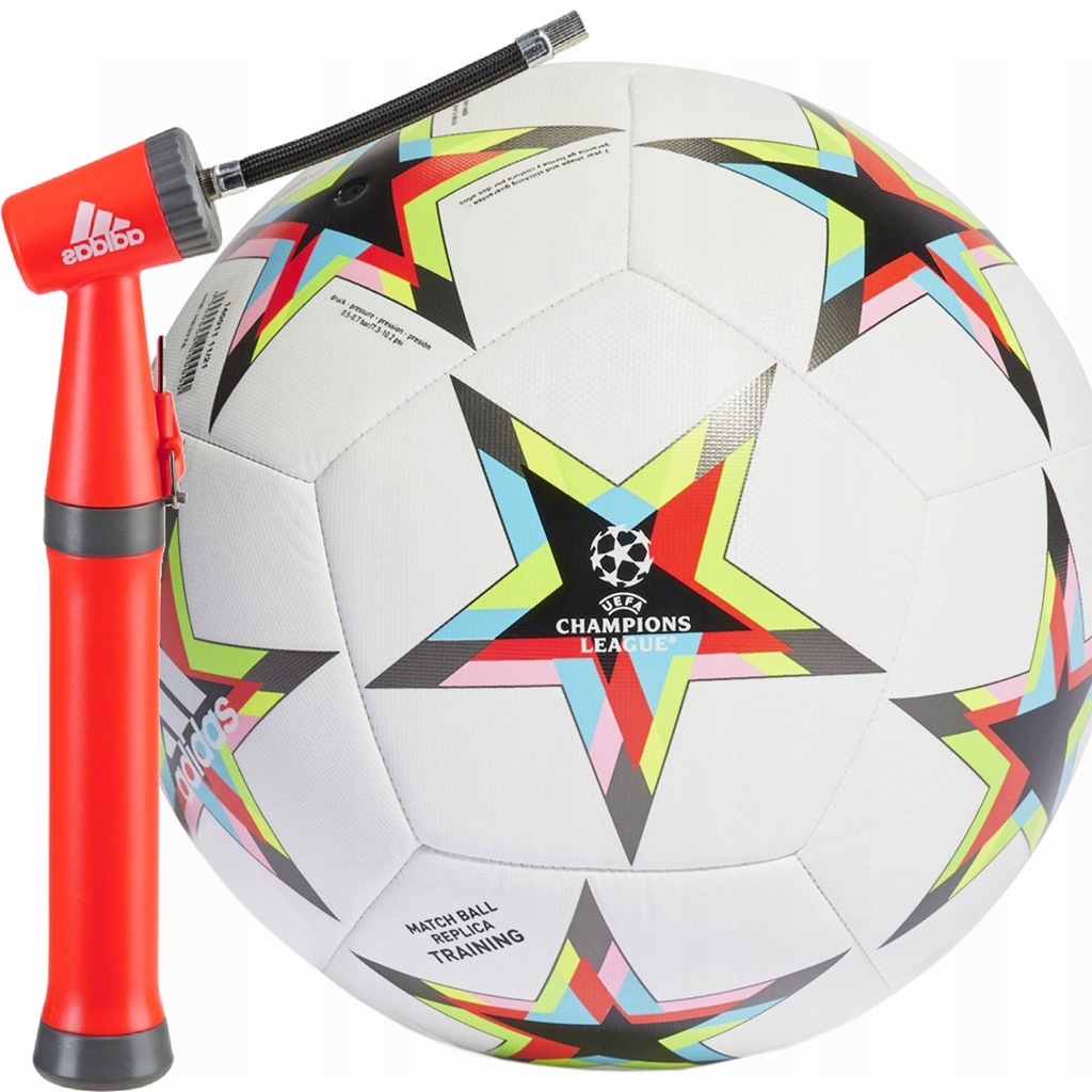 Adidas Piłka Nożna UCL League HE3774 R.5 + POMPKA - 12673523633 ...