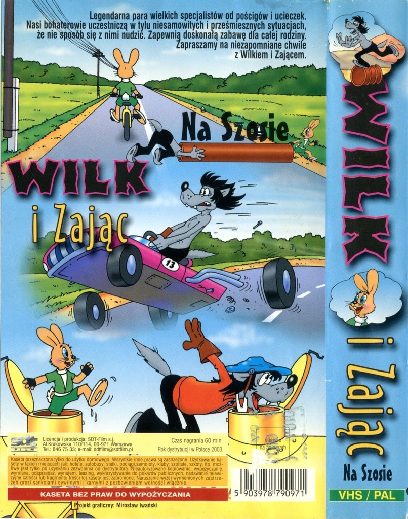Wilk i zając - Na szosie VHS - 12838599291 - oficjalne archiwum Allegro