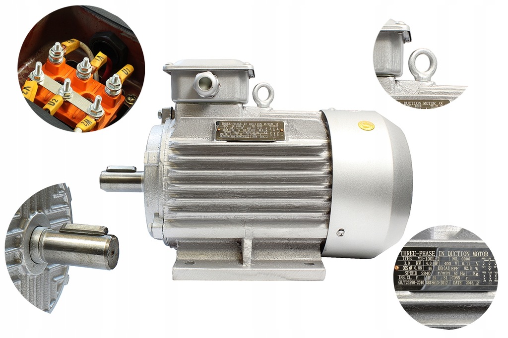 Silnik elektryczny 3kW 2800 rpm 400V trzyfazowy - 10184738706 - oficjalne archiwum Allegro