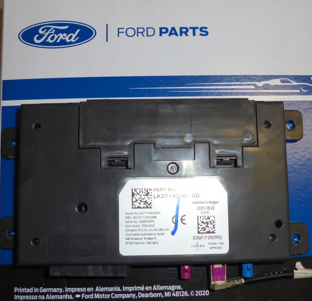 Moduł bluetooth Transit MK8 Custom LK3T-14G087-BD - 13306386674 ...