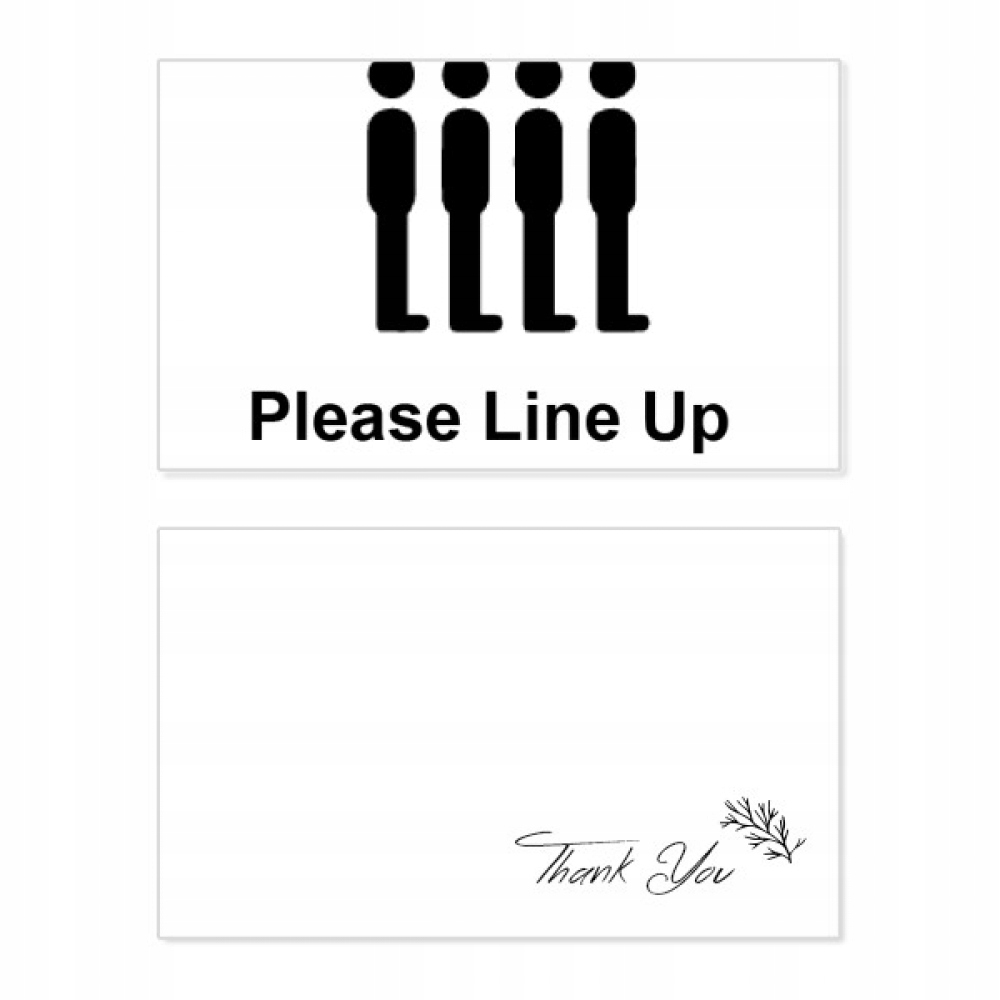 Please Line UP Black Symbol Kartka życzeniami - 10744682553 - oficjalne ...