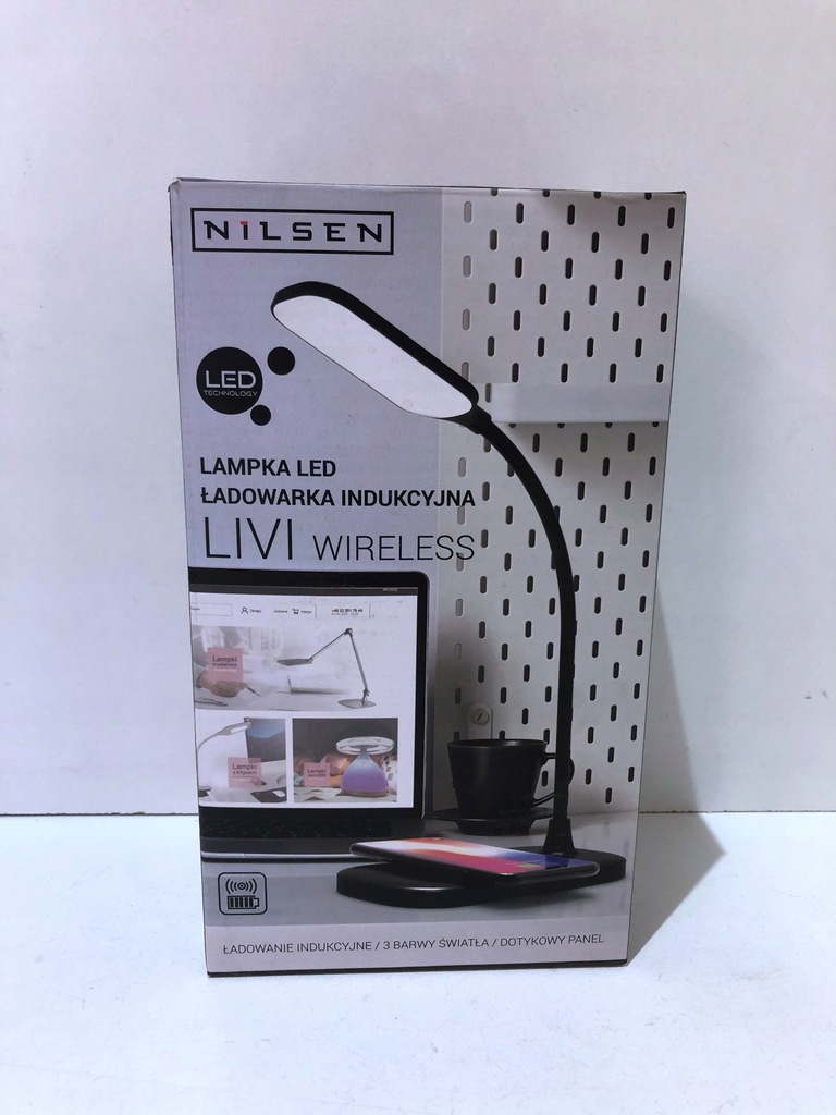 Lampka Led z Ładowarką Indukcyjną Nilsen - 12406027663 - oficjalne archiwum Allegro