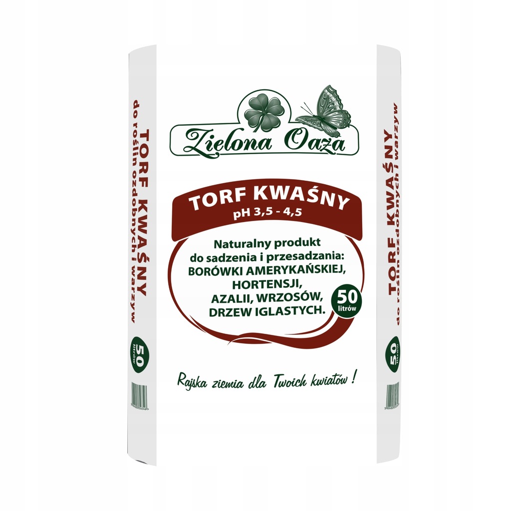 PODŁOŻE TORF KWAŚNY WYSOKI 50L POD BORÓWKI IGLAKI - 9290621456 ...
