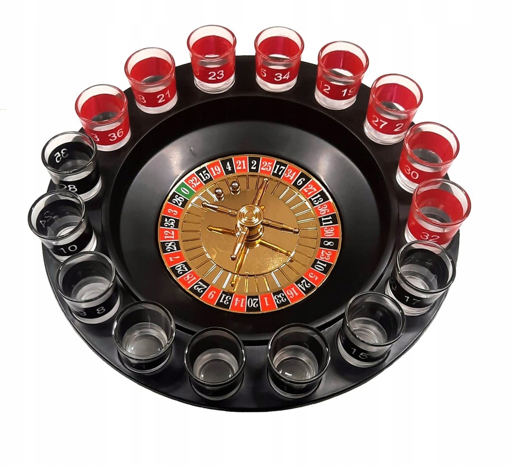 Ruletka alkoholowa gra towarzyska zestaw imprezowy - 13354697252 ...