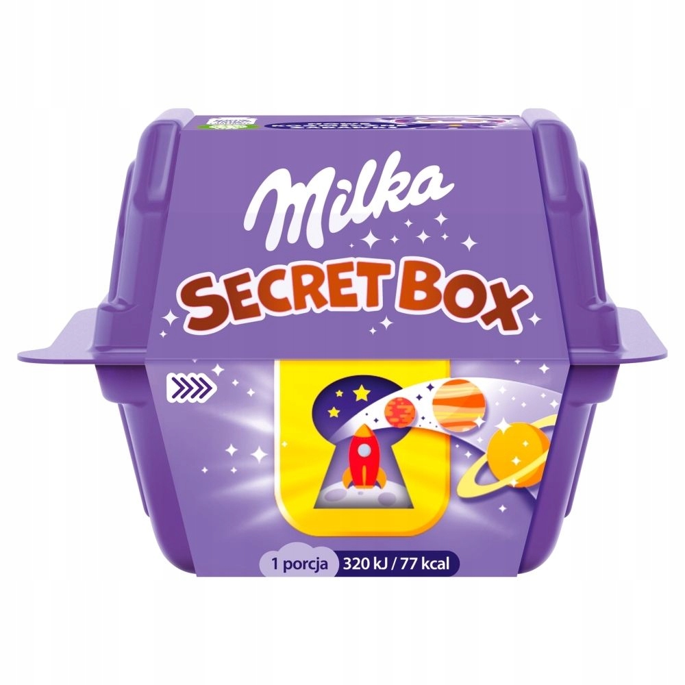 MILKA SECRET BOX KOSMICZNE ZABAWKI niespodzianka - 11299695617 ...