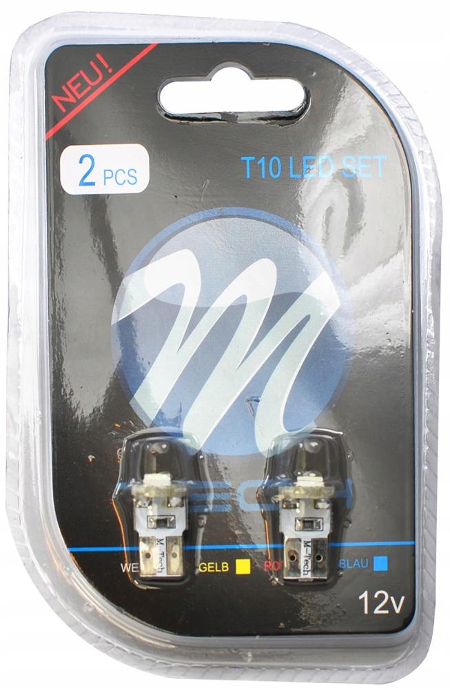 ZARÓWKA LED M-TECH 12V W5W 0.25W W2.1X9.5D 2SZT - 12058325083 ... ZARÓWKA LED M-TECH 12V W5W 0.25W W2.1X9.5D 2SZT - 12058325083 ...