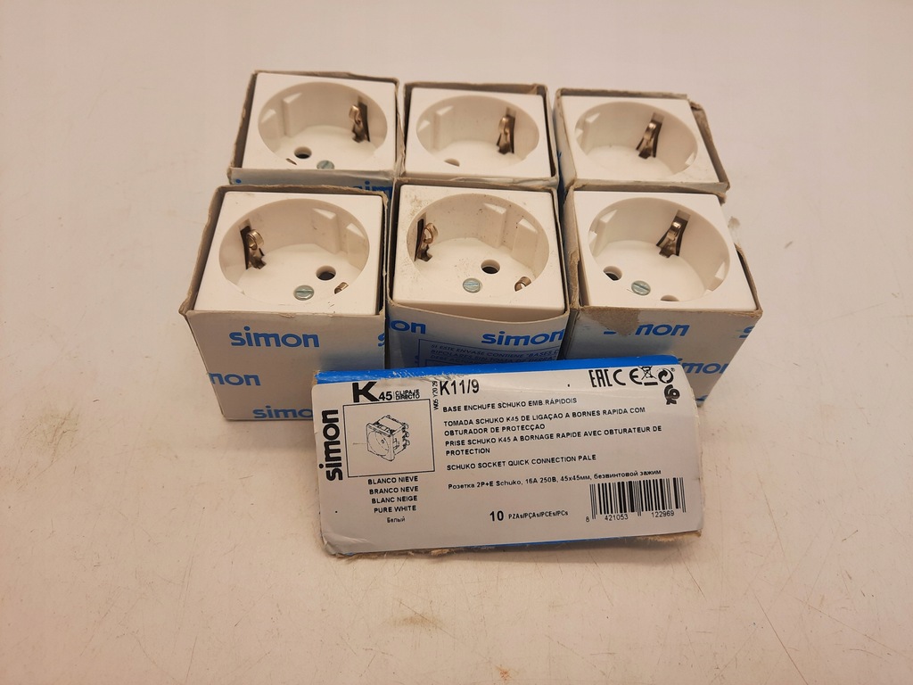 Simon Connect Gniazdo K45 z schuko 16A/230V - 6szt - 13891767122 ...