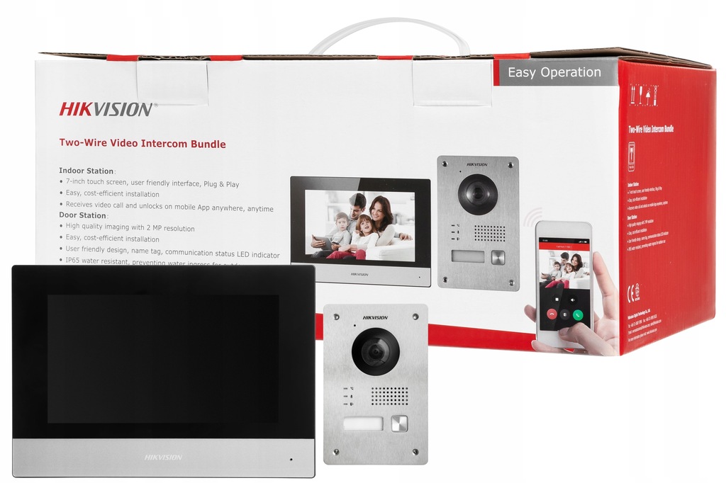 WIDEODOMOFON Domofon Hikvision WiFi DS-KIS703-P 7' - 11689170559 - oficjalne archiwum Allegro