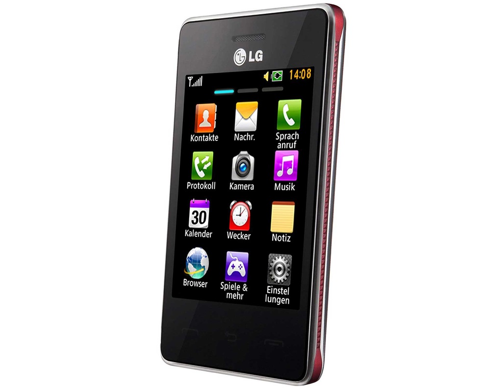 Smartfon LG-T385 czerwono czarny - 7203327682 - oficjalne archiwum Allegro