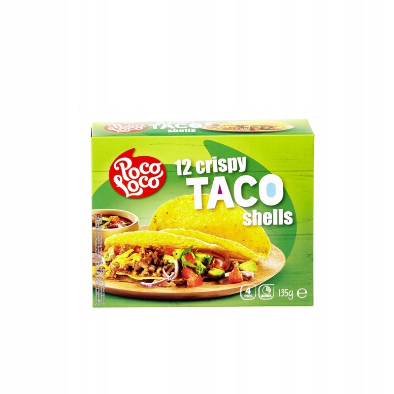 Taco Muszle POCO LOCO Taco Shells 12 szt 135 g - 13339292952 ...