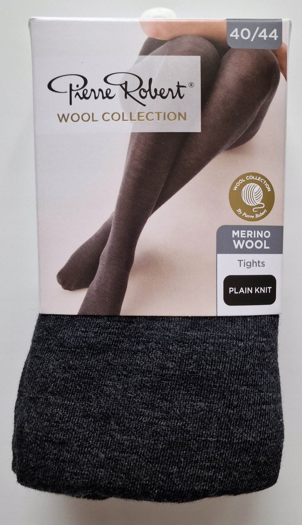 PIERRE ROBERT RAJSTOPY 40/44 MERINO WOOL WEŁNIANE - 12054213232 ...