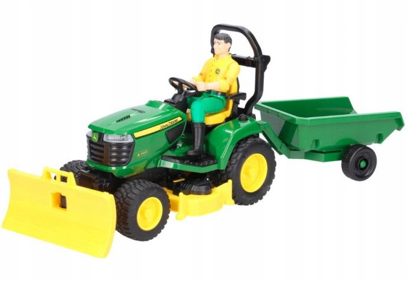Pojazd Traktorek John Deere z kosiarką i figurką - 13577609871 ...