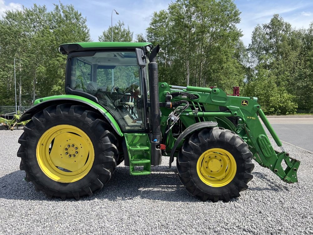 John Deere 6115R TUZ +ład. czołowy John Deere H340 - 12791386171 ...
