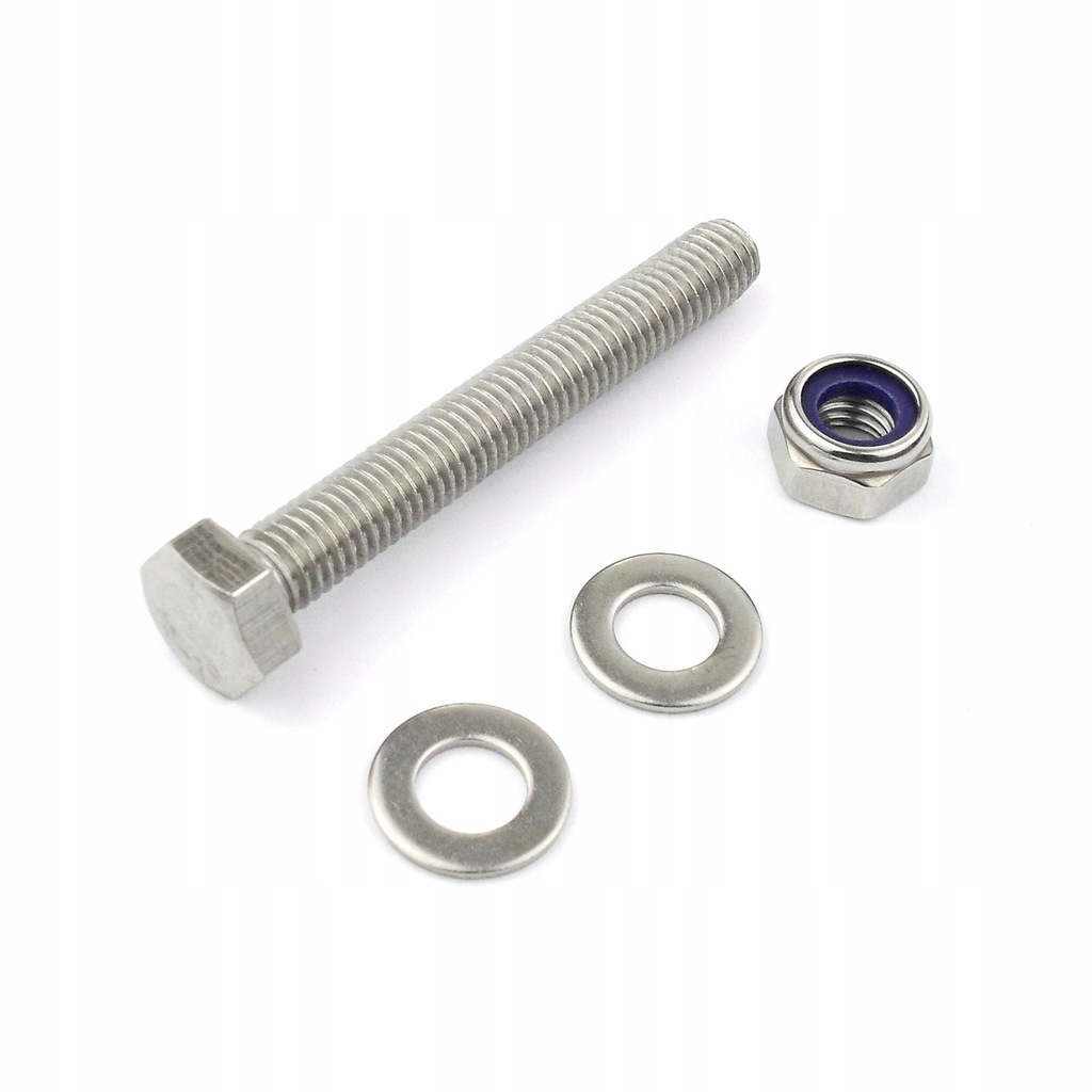 Śruby M8x60 nierdzewne sześciokątne 10szt nakrętki - 10455125504 - oficjalne archiwum Allegro