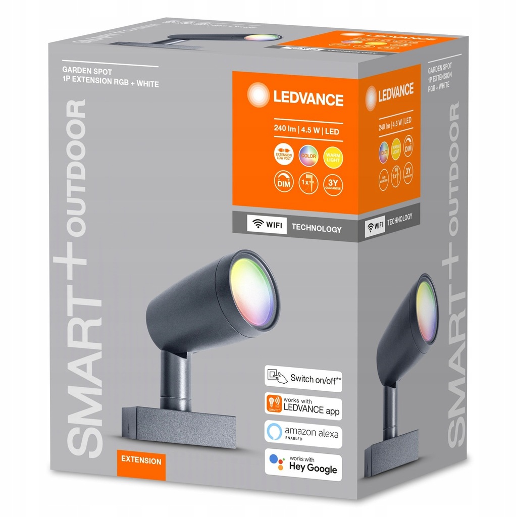 Reflektor ogrodowy LED RGB+W 4,5W LEDVANCE @di08 - 12682131240 - oficjalne archiwum Allegro