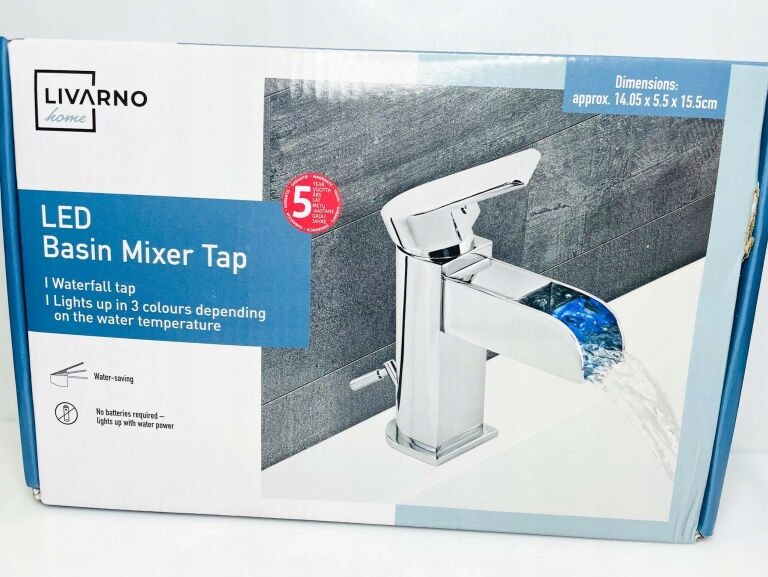 LIVARNO LED BATH MIXER TAP BATERIA ŁAZIENKOWA - 12056129148 - oficjalne ...