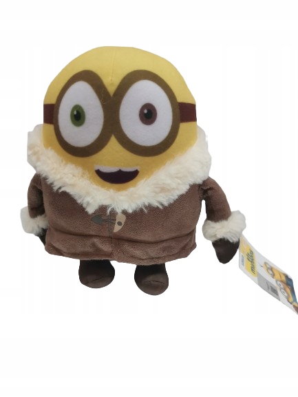Minionek BOB w futerku maskotka Minionki 21cm Minions - 16410908816 ...