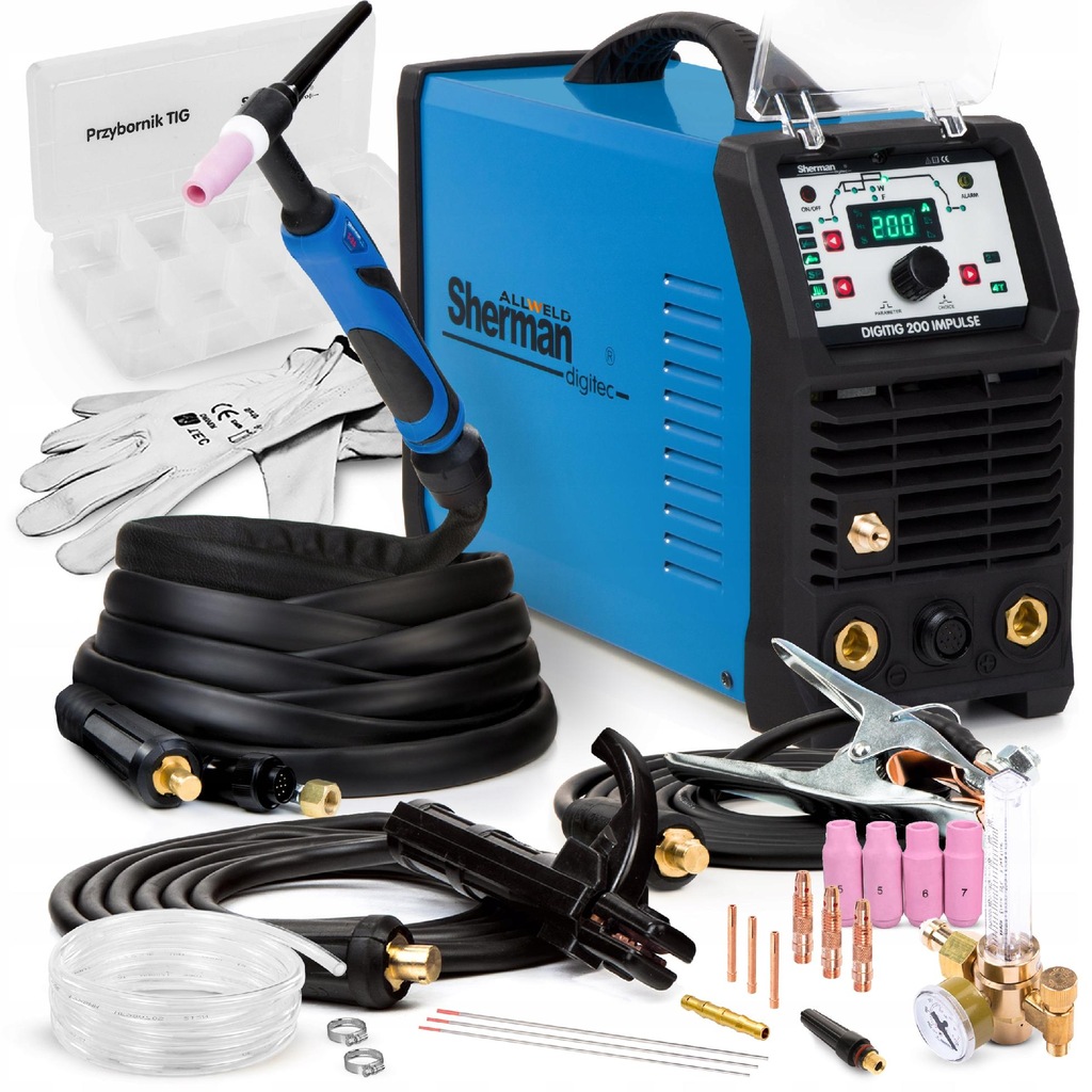 Spawarka Inwertorowa SHERMAN DIGITIG 200A DC PULS - 10555371656 - oficjalne archiwum Allegro