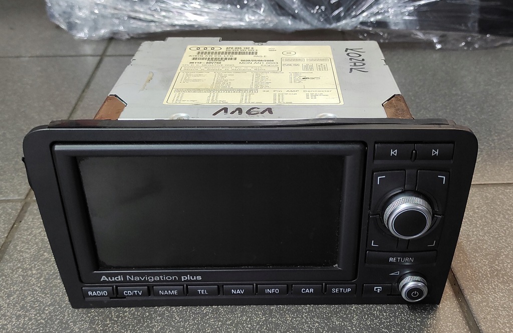 RADIO RNS-E PLUS AUDI A3 8P NAVIGACJA 8P0035192S - 13850315881 - oficjalne archiwum Allegro