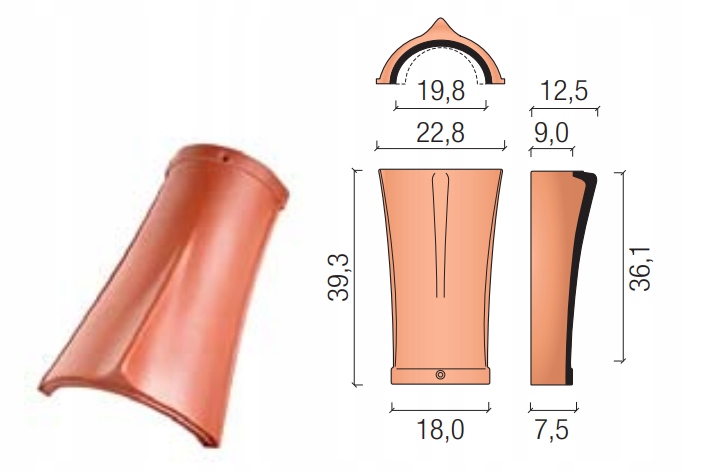 Koramic karpiówka naturalna gąsior nr 3 + klamra - 11505683819 ...