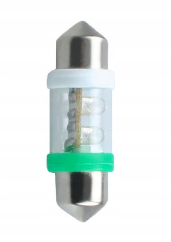 DIODA LED ŻARÓWKA 12v C5W 31mm 4LED 3mm ZIELONA - 8684665649 ... DIODA LED ŻARÓWKA 12v C5W 31mm 4LED 3mm ZIELONA - 8684665649 ...