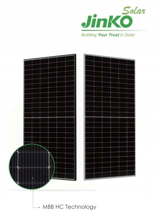 Panel PV 540Wp JINKO MM540-72HLD-MBV SF Tiger Mono - 12962193592 - oficjalne archiwum Allegro