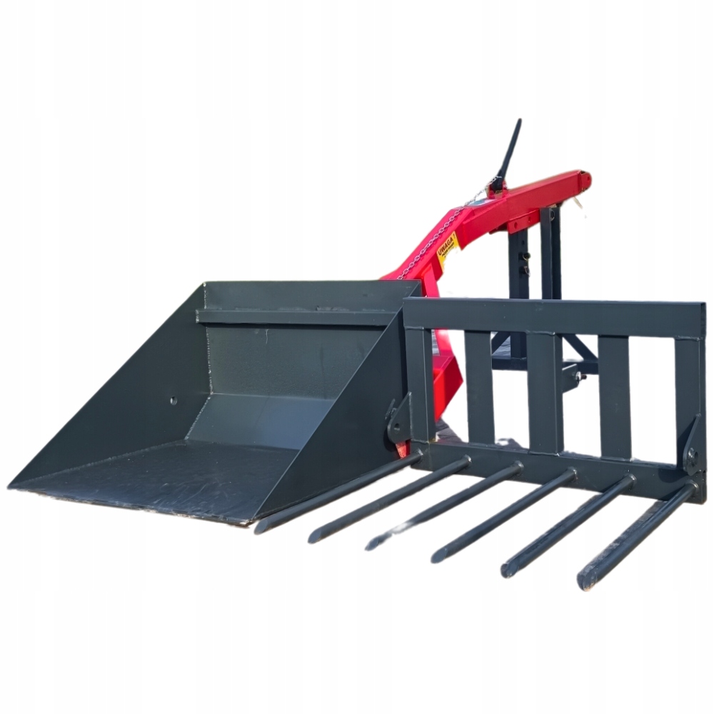 ŁADOWACZ DO MINI TRAKTORÓW Z ŁYZKĄ I WIDŁAMI 80CM KUBOTA ISEKI YANMAR ...