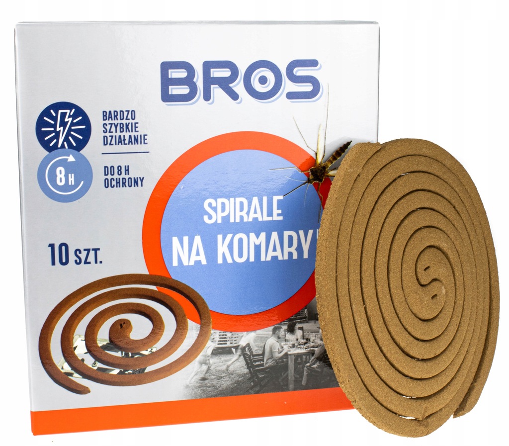 10x SPIRALA NA KOMARY MESZKI ODSTRASZACZ BROS - 10810754050 - oficjalne archiwum Allegro