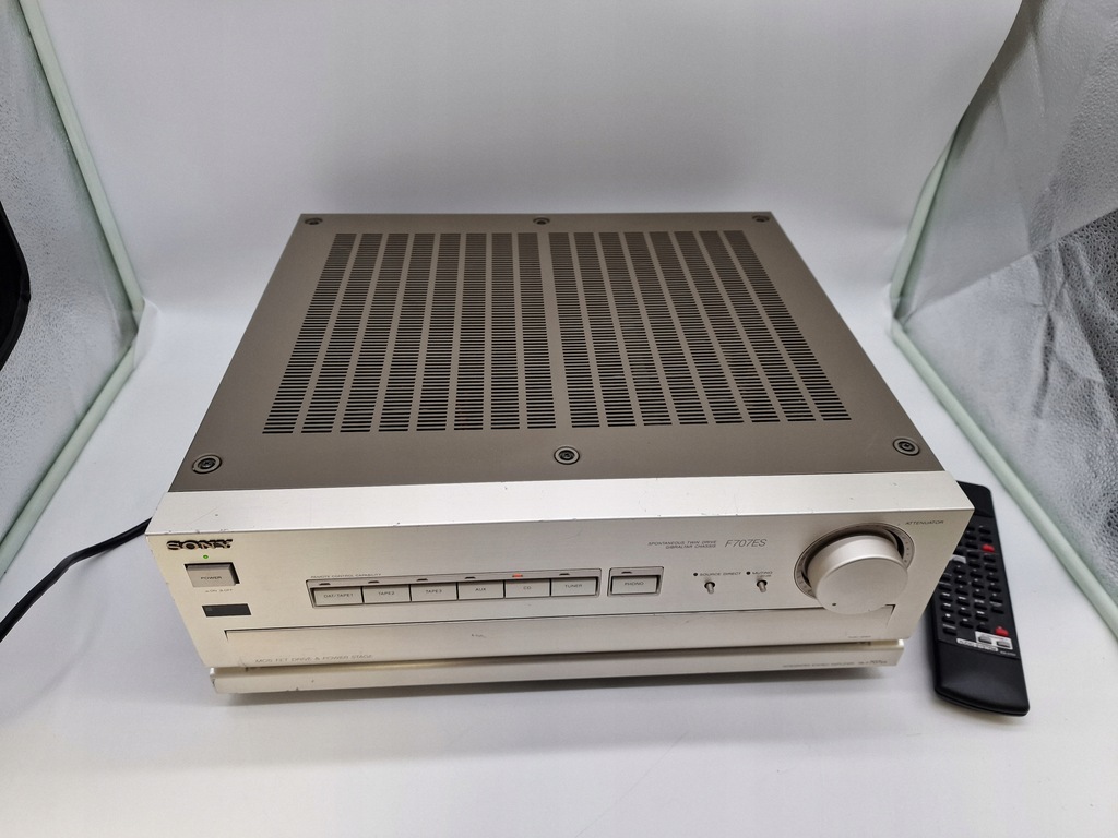 SONY TA-F707ES WZMACNIACZ STEREO SPRAWNY +PILOT - 12575936410 ...