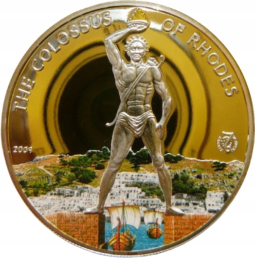 1$ PALAU 2009 POSĄG HELIOSA KOLOS z RODOS 7 CUDÓW ŚWIATA - 15344585431 ...