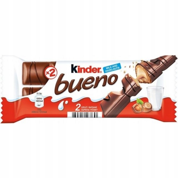 KINDER BUENO 43G 2 BATONY FERRERO - 12467107869 - oficjalne archiwum ...
