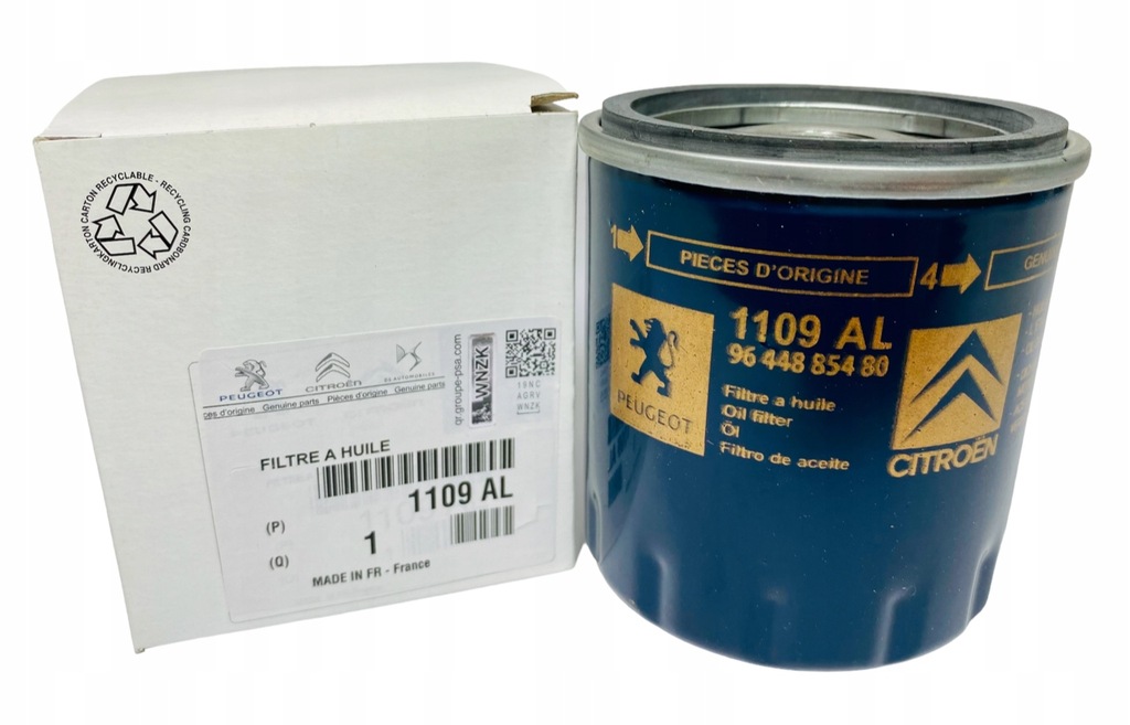 ORYGINAŁ FILTR OLEJU PSA 1109.AL OP 540/1 W 7058 - 12762423871 ...