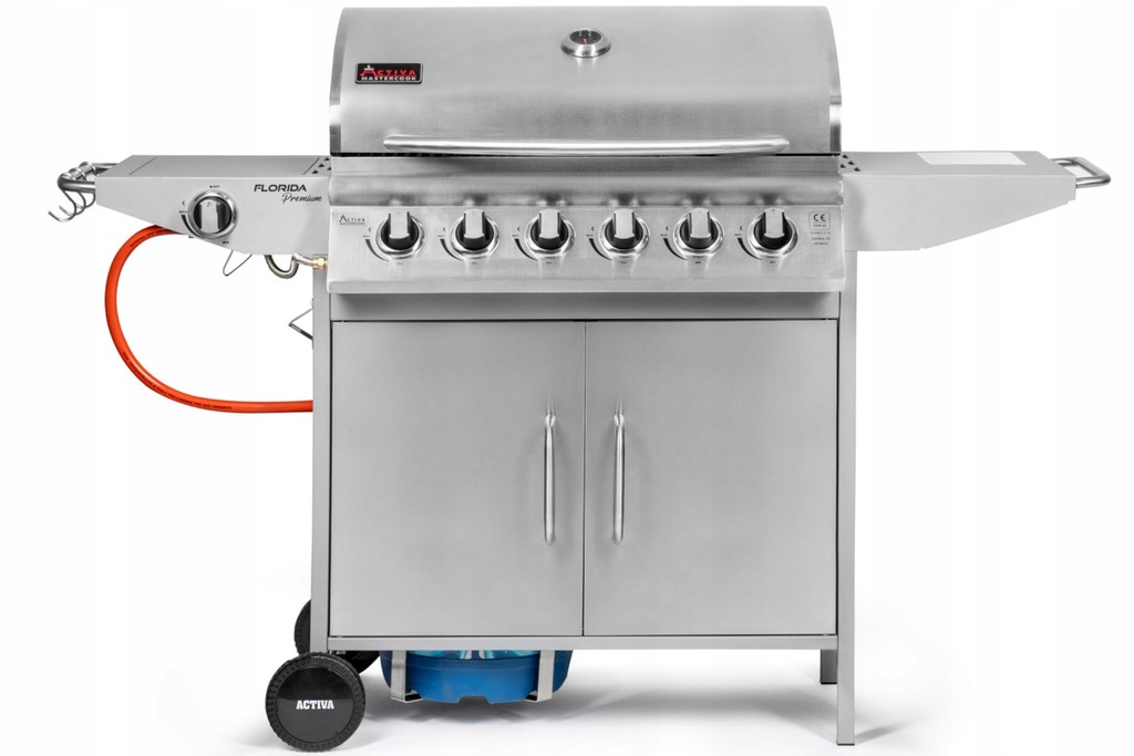 GRILL GAZOWY Mastercook 7 palników ruszt żeliwny - 7175499484 ...