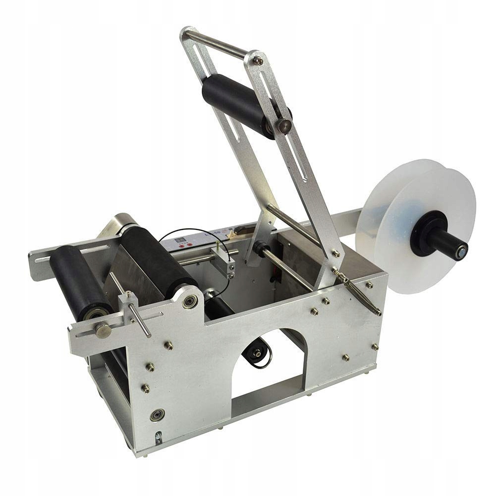 AUTOMATYCZNA MASZYNA DO ETYKIETOWANIA OKRĄGŁYCH BUTELEK - 17043577235 - oficjalne archiwum Allegro