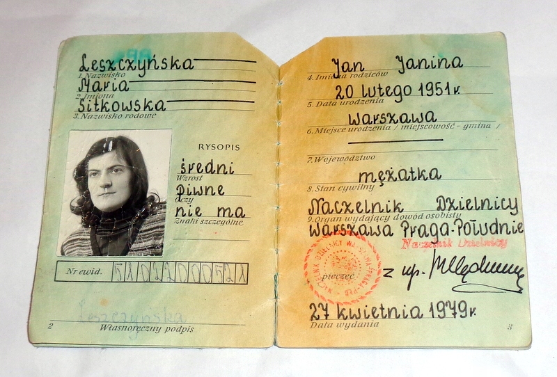 Stary Dowód Osobisty PRL Warszawa 1979 r. - 12838027731 - oficjalne archiwum Allegro