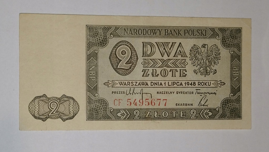 Stary Banknot 20zl Polska z 1948r seria CF - 13193625702 - oficjalne ...