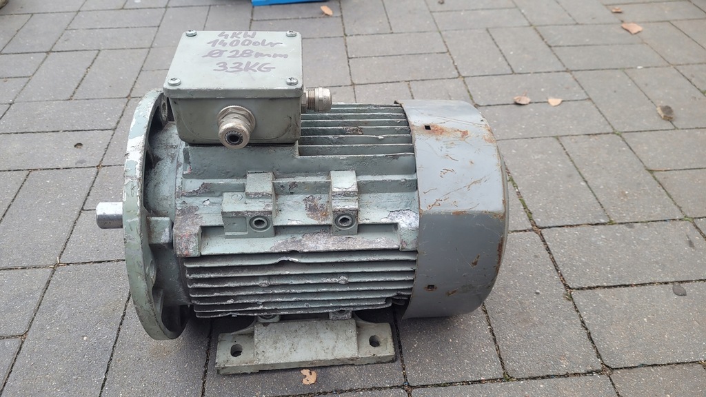 Silnik elektryczny 4KW 1400 obrotów - 12986897956 - oficjalne archiwum Allegro