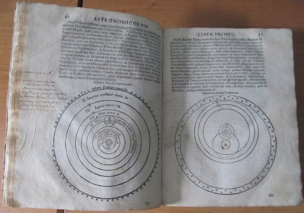 Kopernik heliocentryzm 1638 -Astronomia starodruk - 11054266049 ...